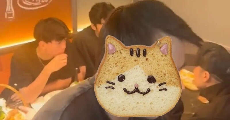 謝霆鋒帶倆兒子吃飯，Lucas和小Q滿臉崇拜看著爸爸，父子仨好溫馨-picelse.com - 趣聞圖說